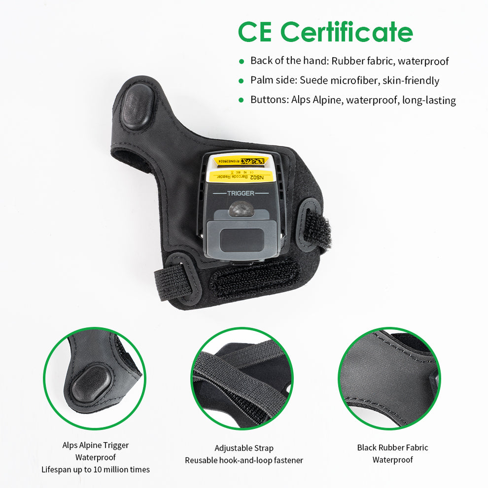 Long Distance Barcode Scanner NS02 Glove Barcode Scanner with Zebra SE ...